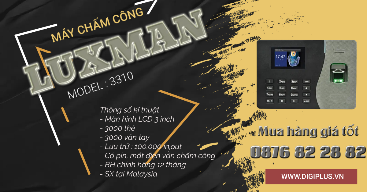 Máy chấm công LUXMAN 3310 - Digiplus - 2.350.000đ | Nhật tảo